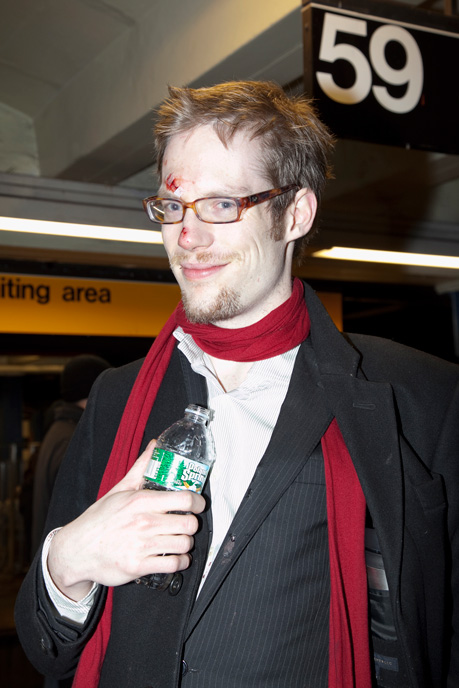 The comings and goings of 20 random people on New Year's Eve. A photo ...