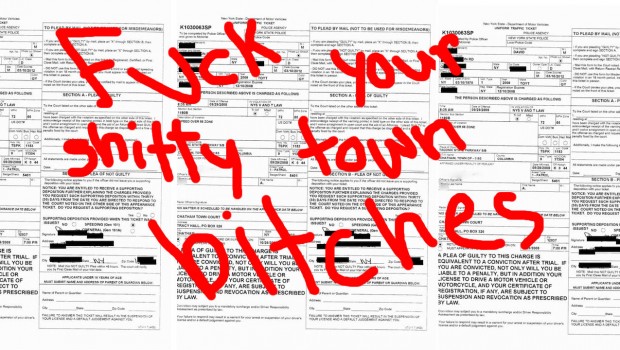 Man arrested for replying with swear words to traffic ticket sues town.