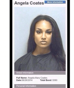 Pictures: Angela Coates mugshot is the new Jeremy Meeks glamor icon.