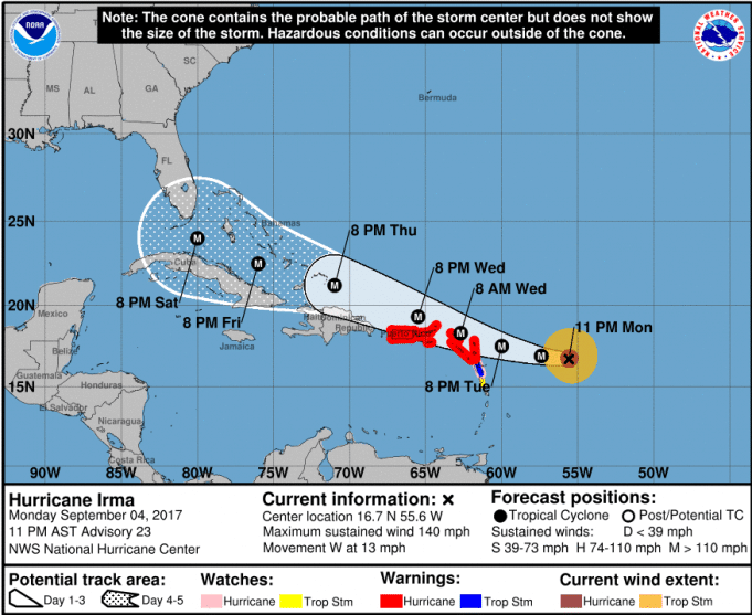 Hurricane Irma category 4: Where will it hit US landfall?'