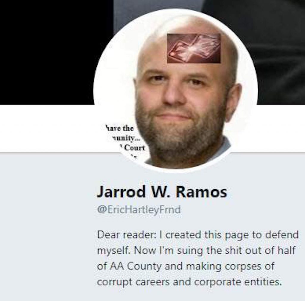 Jarrod Warren Ramos Twitter Eric Hartley Gazette Columnist Targeted