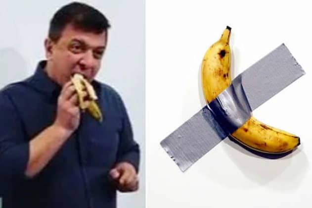David Datuna hungry artist $120K duct taped banana drama explained