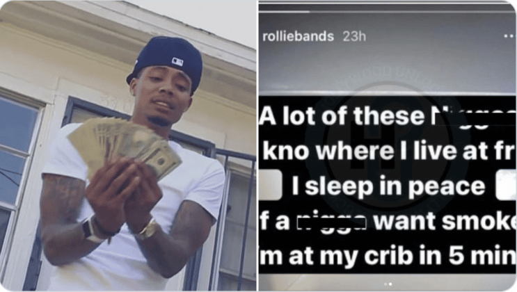Rapper Rollie Bands killed mins after daring opps on instagram