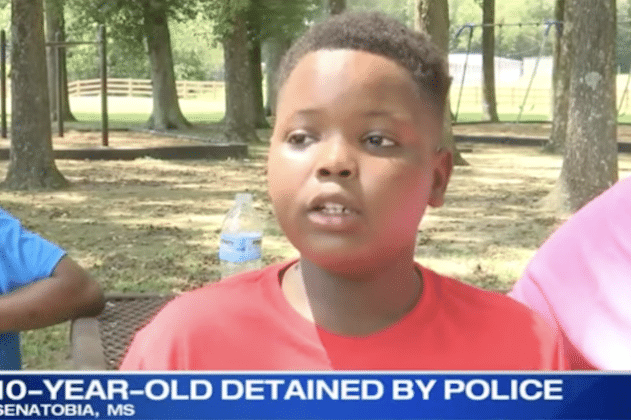 Latonya Eason 10 yr old son arrested for peeing behind mom's car