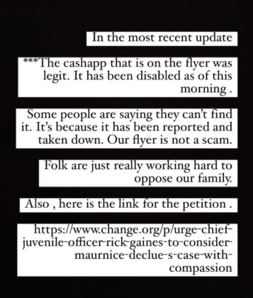 Maurnice DeClue CashApp taken down cause it was a scam