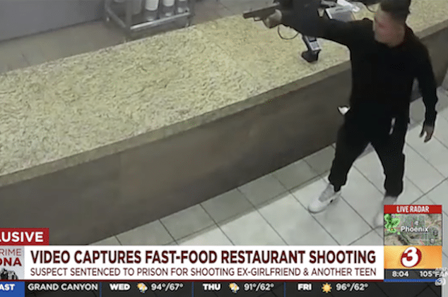 Man gets 42 years for shooting ex girlfriend dead at Burger King