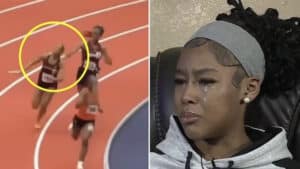 Alaila Everett Virginia sprinter claims she accidentally struck opponent