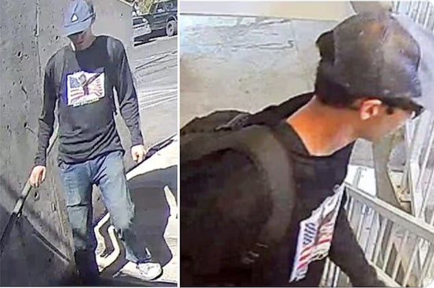 Charlie Kirk suspect limping towards UVU campus w/ concealed weapon video