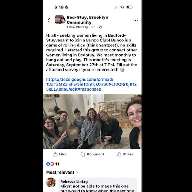 Ellen Christy Bed-stuy Midwife invitation to Bunco Club leads to moral ...