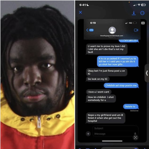 Jaquon Timothy, Peoria, IL man shoots ex girlfriend to prove love for ...