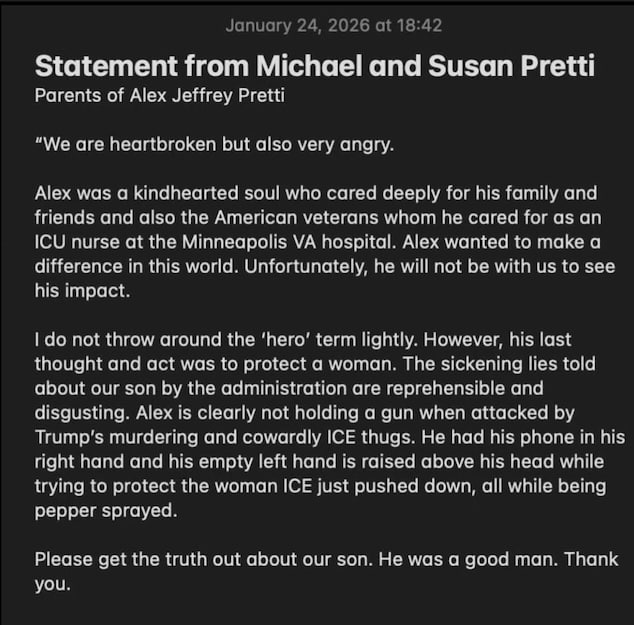 Alex Pretti family demand DHS stop lying about their son, ‘he was a hero!'
